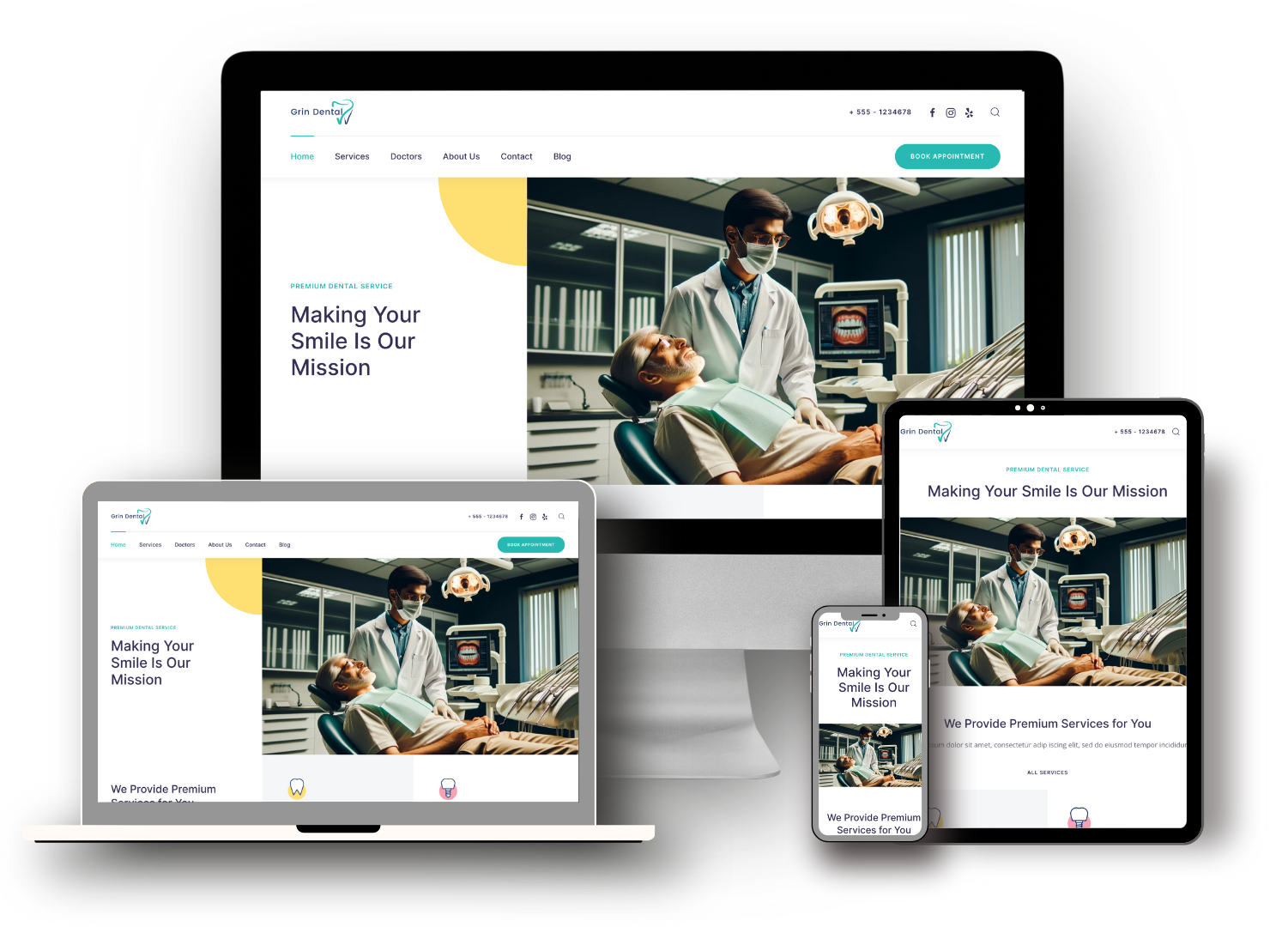 Dental Clinic Website Development Service – RIXOJ